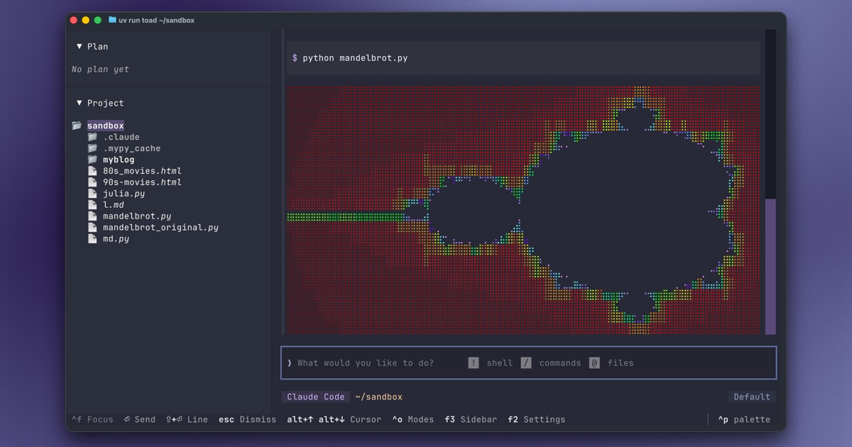 Toad - Universal AI Terminal Interface